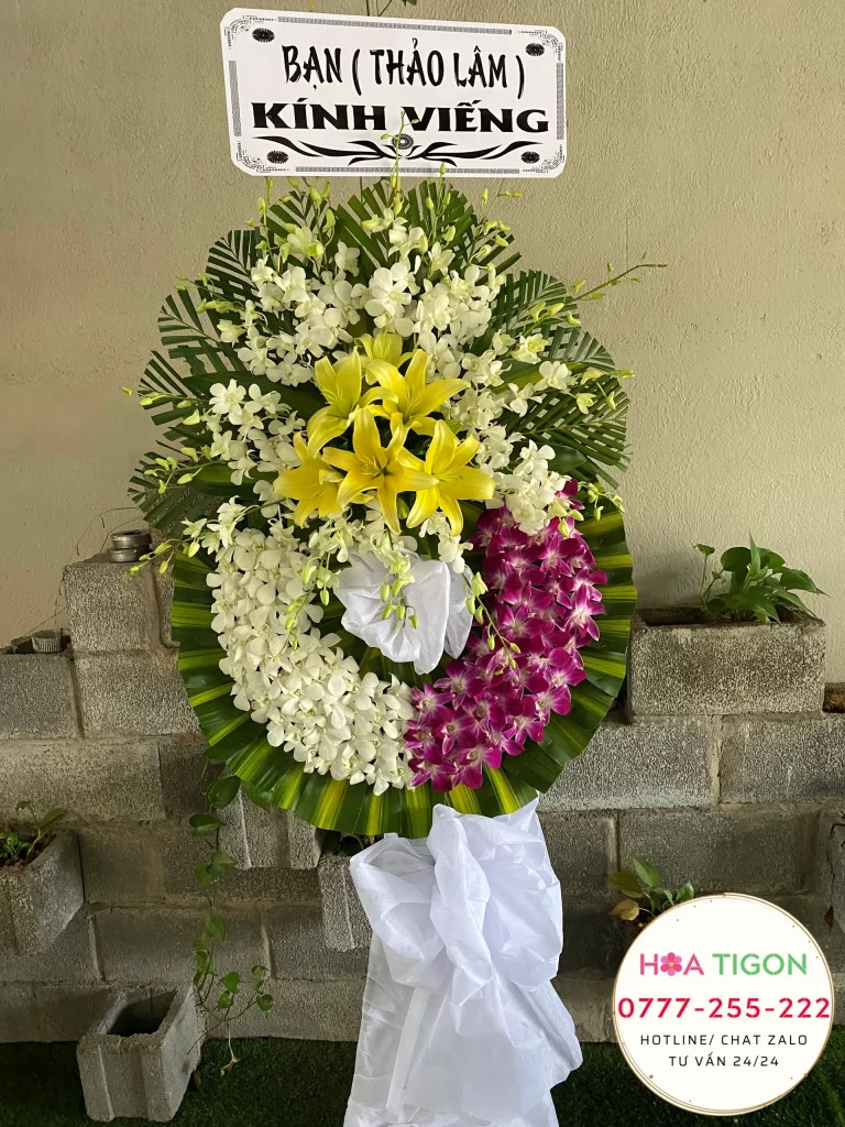 Hoa Tang Lễ - TL002 - Shop hoa tươi Tigon: Đặt hoa online, giao hoa ...